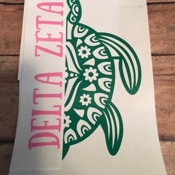 Delta Zeta Car Decal - Etsy