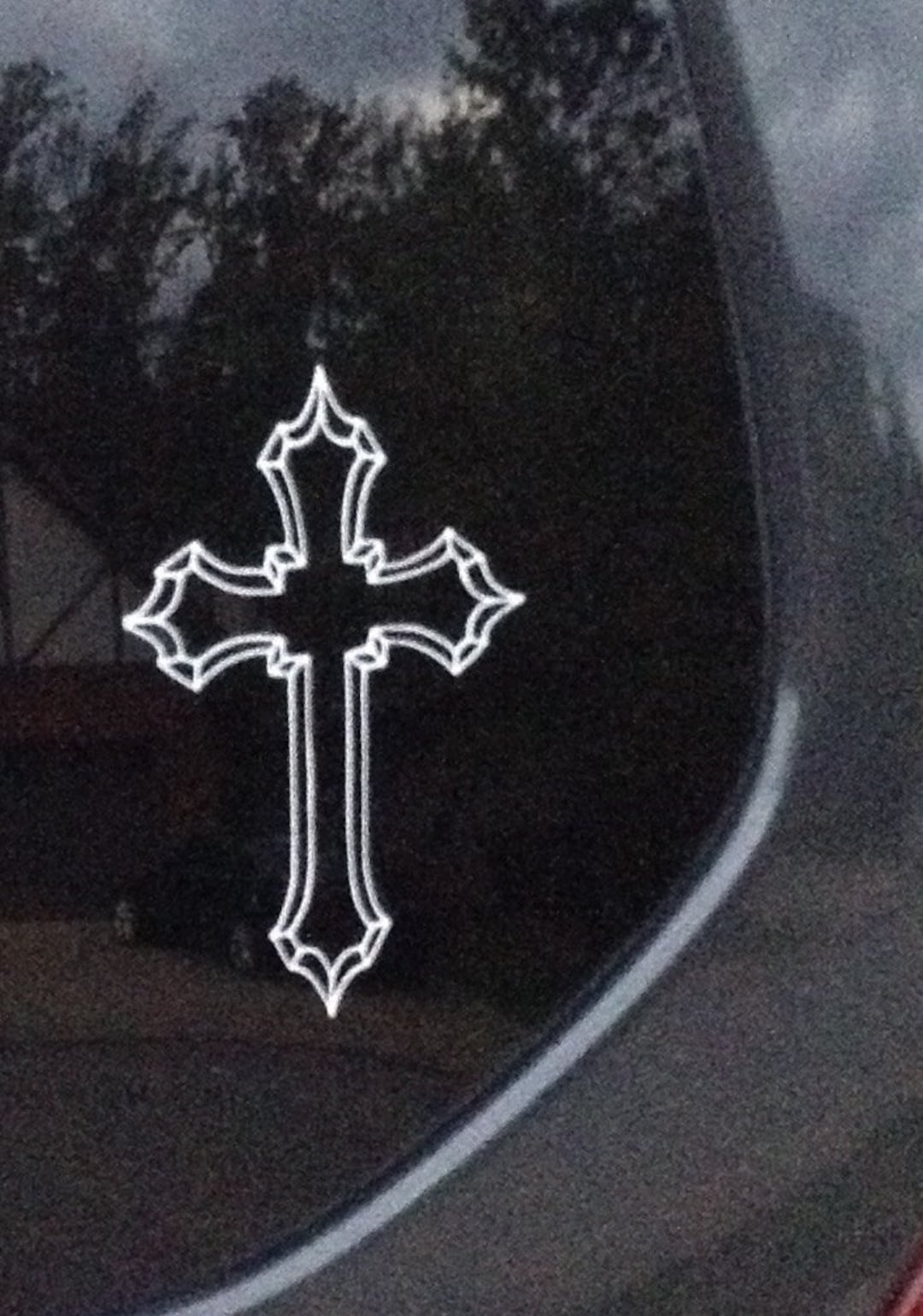 Cross Decal 3x4" - Etsy