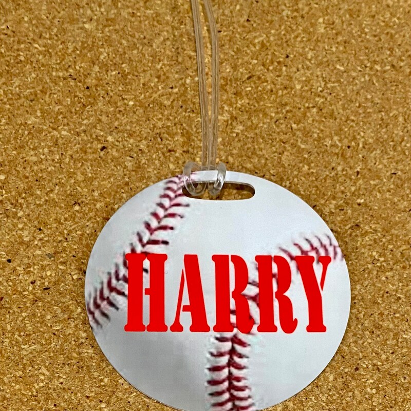 Baseball Bag Tag - Etsy