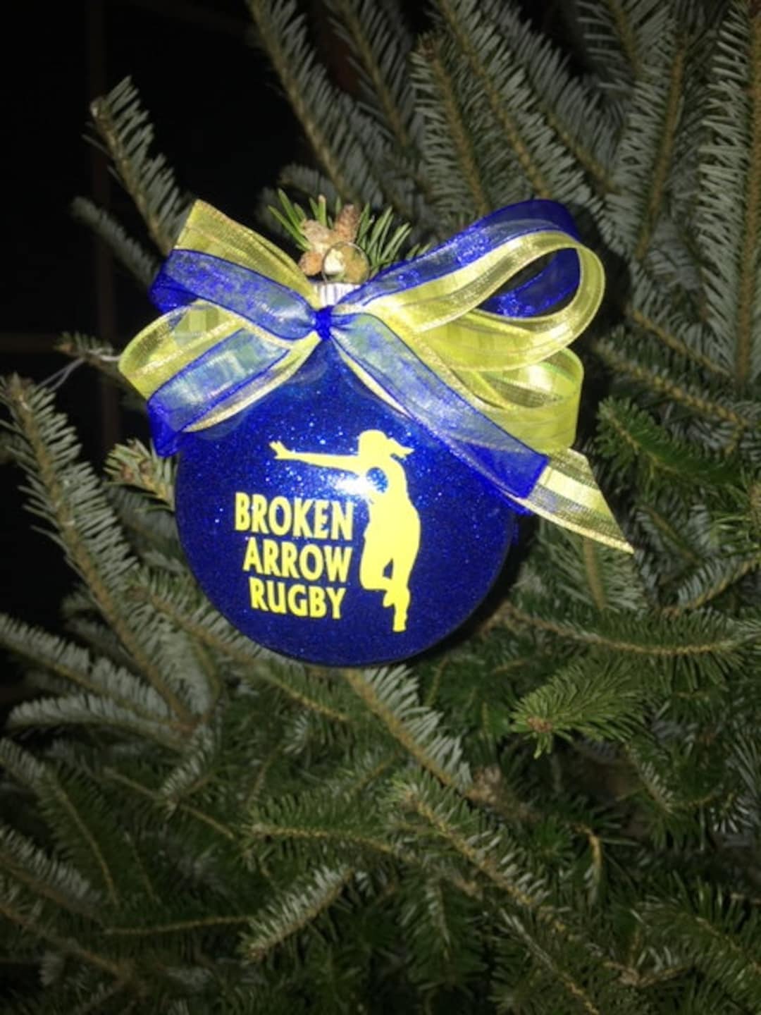 4" Personalized Rugby Player/rugby Team/girl Rugby Player Glitter Disc ...