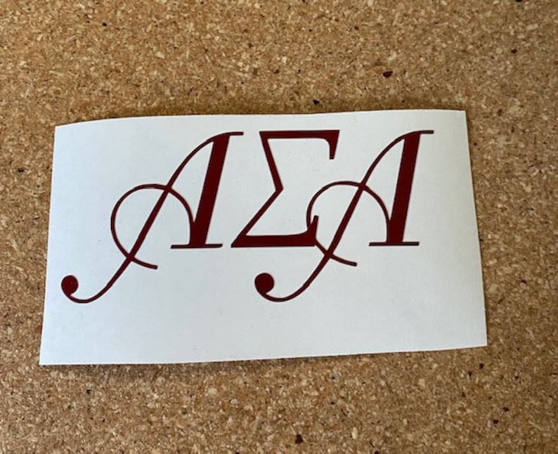 Alpha Sigma Alpha Sorority Decal - Etsy