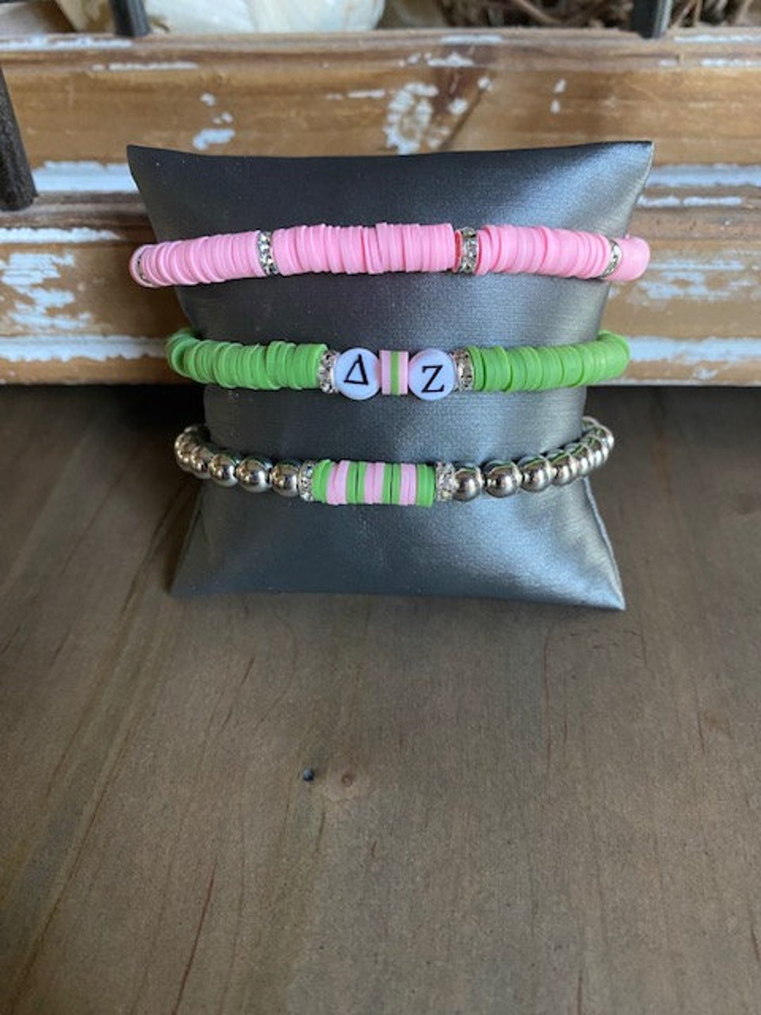 Delta Zeta/dz Custom Bracelet-officially Licensed-sorority Greek Letter ...
