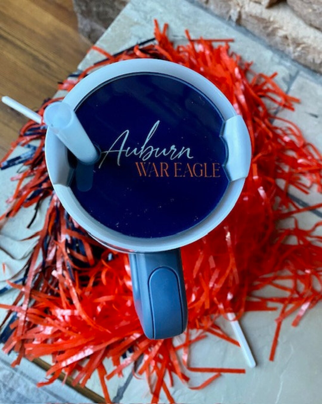 Personalized Auburn University Cup Tumbler Topper/auburn War Eagle Cup ...