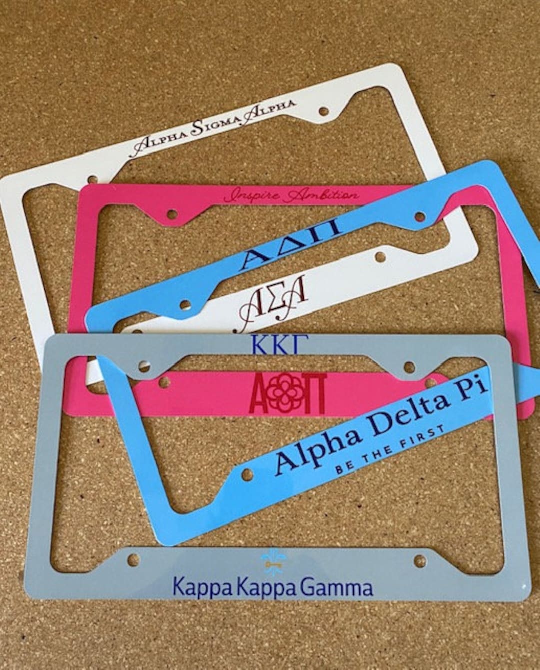 Custom Sorority License Plate Frame - Etsy