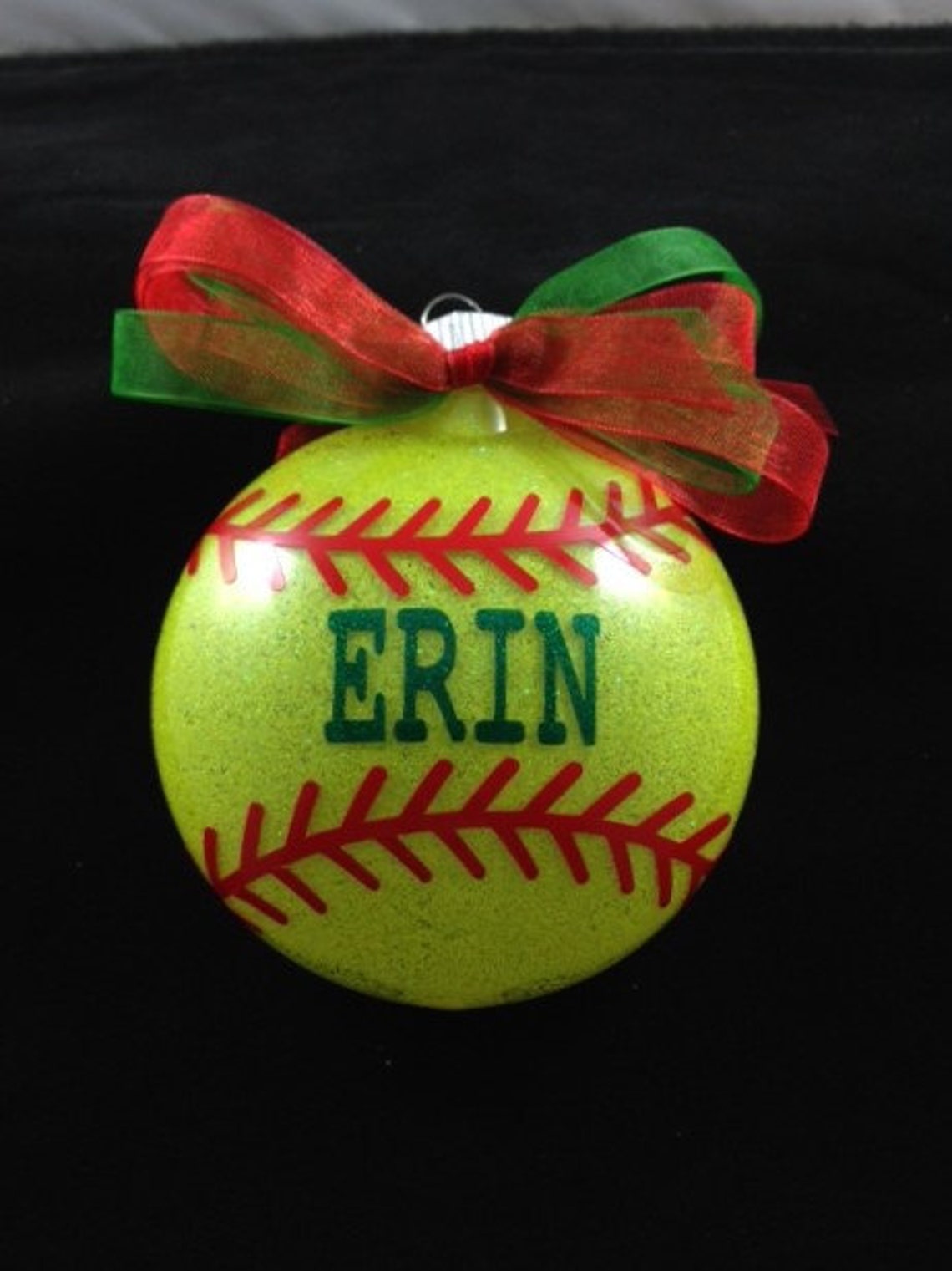 3" Personalized Softball/softball Player/softball Team Glitter ...