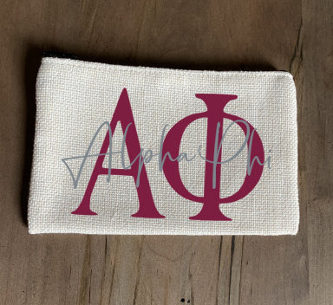 Alpha Phi Sorority/ Make up Bag/make up Tote 3 Sizes - Etsy
