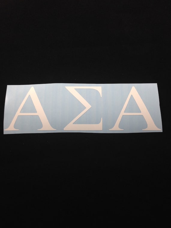 Alpha Sigma Alpha Letters