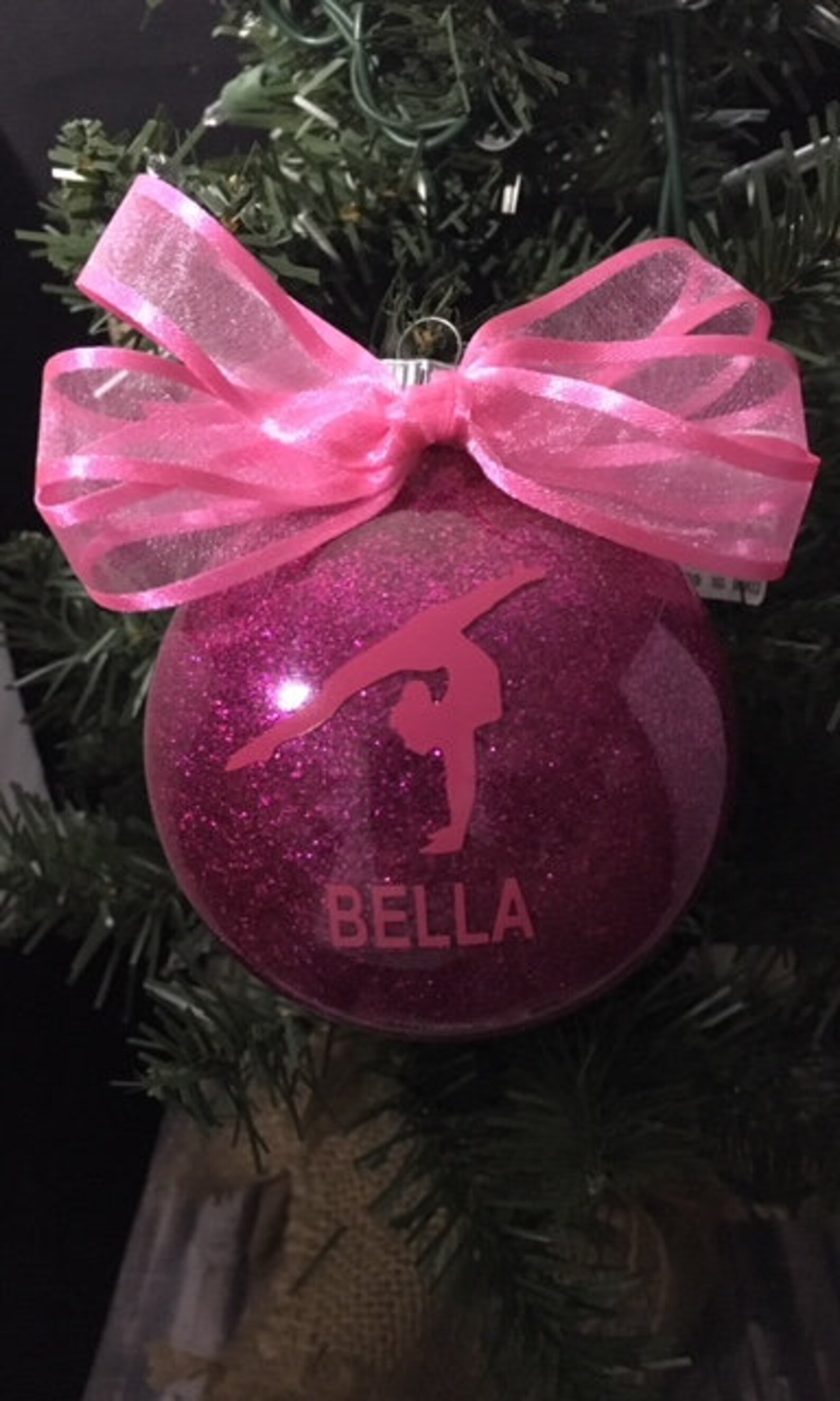 4" Personalized Gymnastics/gymnast Christmas Ornament Gymnastics Team ...