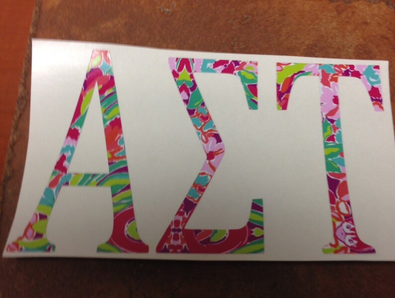 Alpha Sigma Tau Pattern Vinyl Sorority Decal 2x4" - Etsy