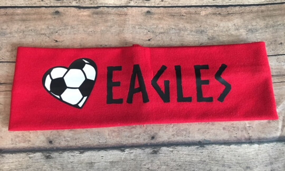 Soccer Heart Personalized 2.5" Headband/soccer Team Headband/soccer ...