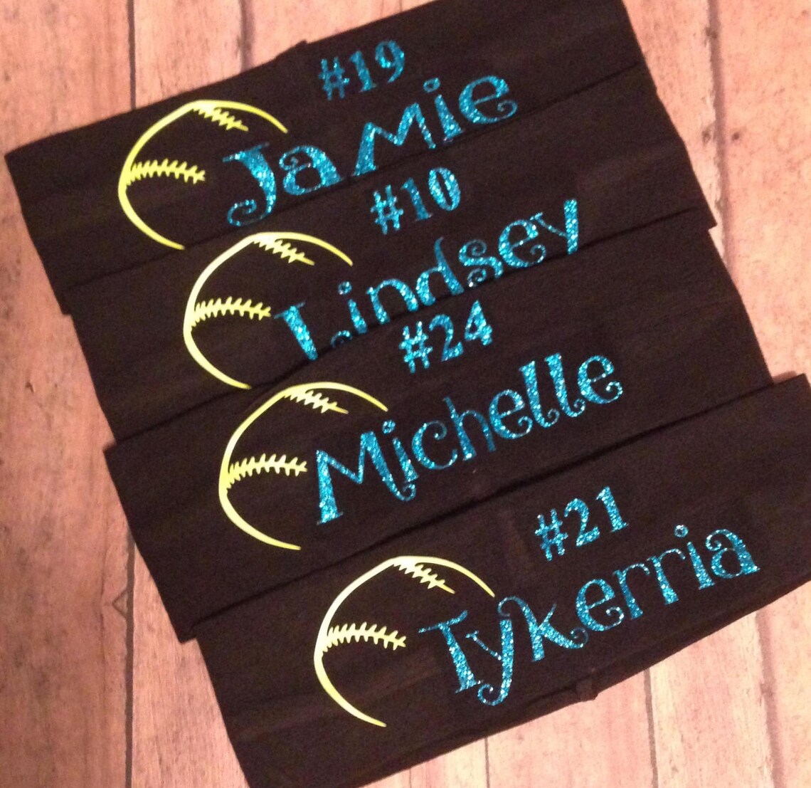 Softball 2.5 Personalized Name/Team Name Softball/ | Etsy