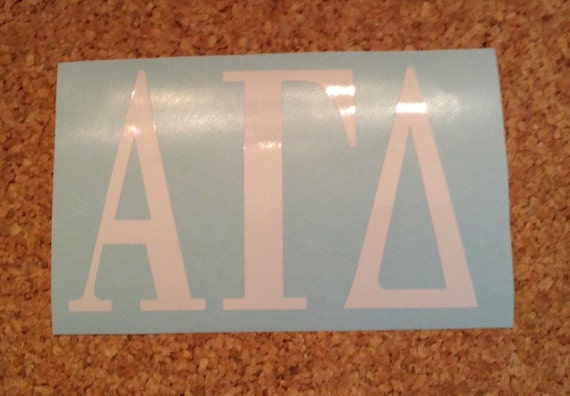 Alpha Gamma Delta Sorority Decal 3x4 - Etsy