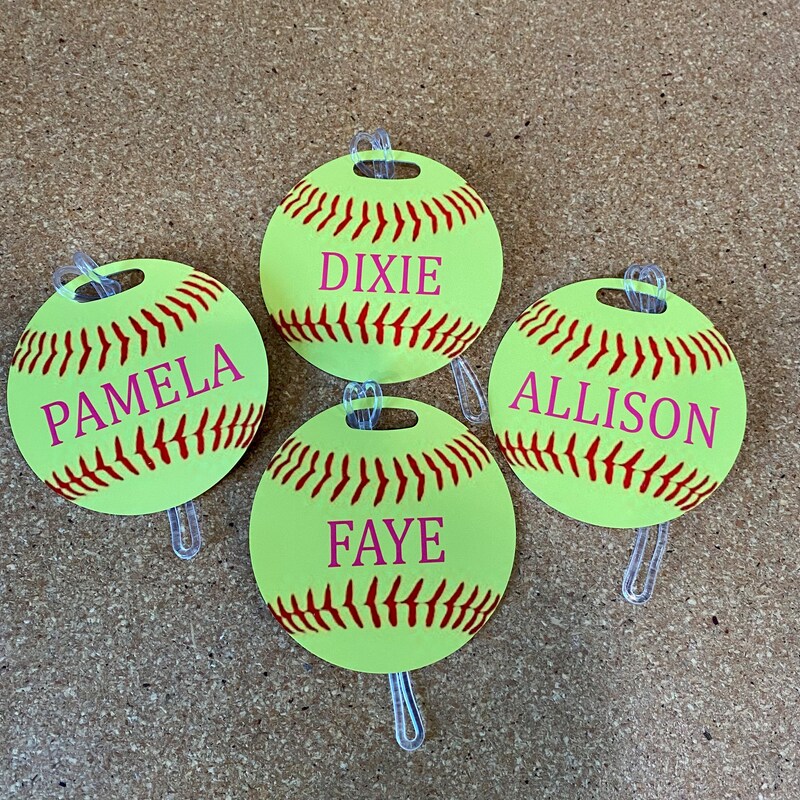 Softball Tags - Etsy