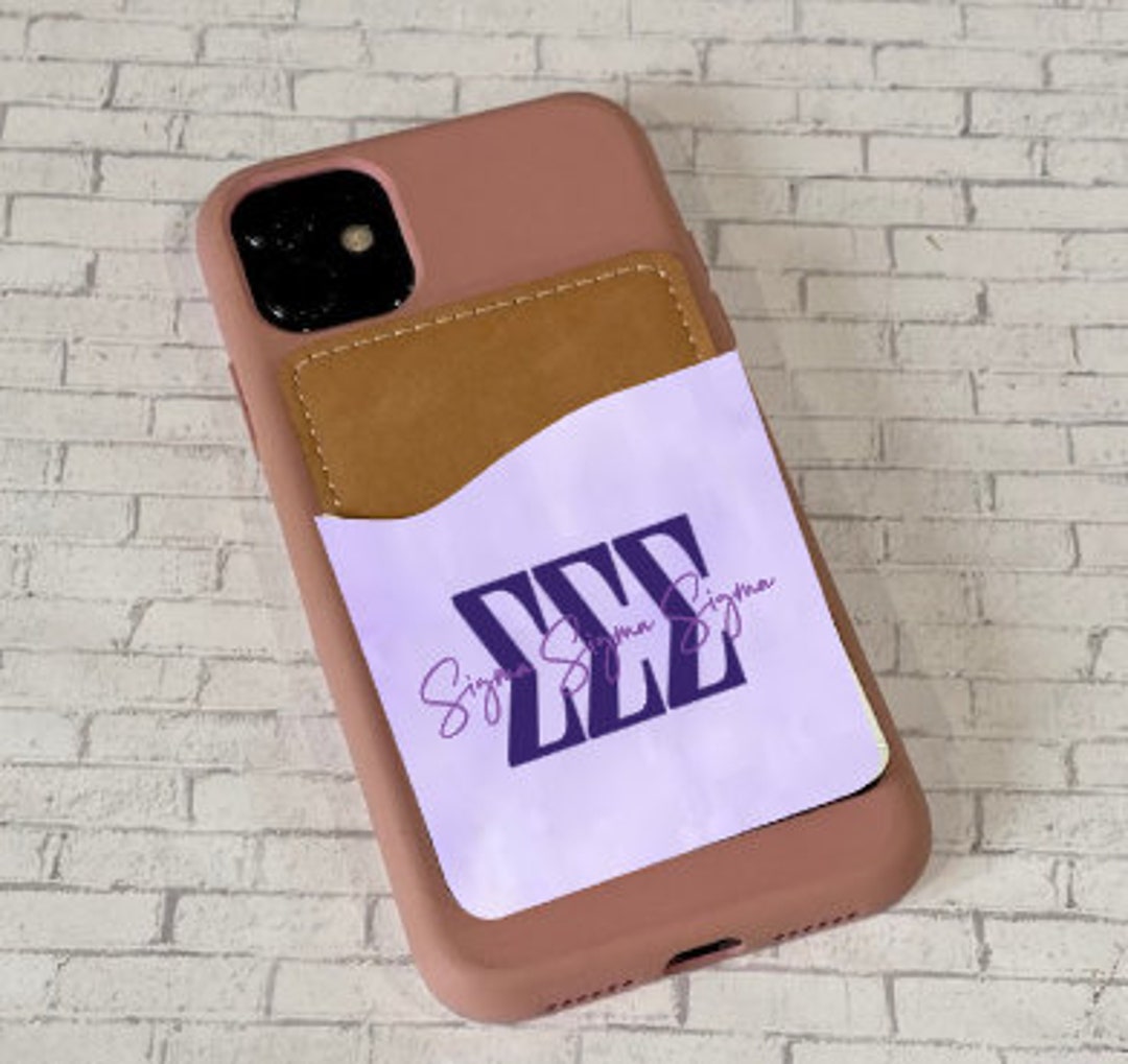 Sigma Sigma Sigma/tri Sigma Cell Phone Card Caddy/card Holder - Etsy