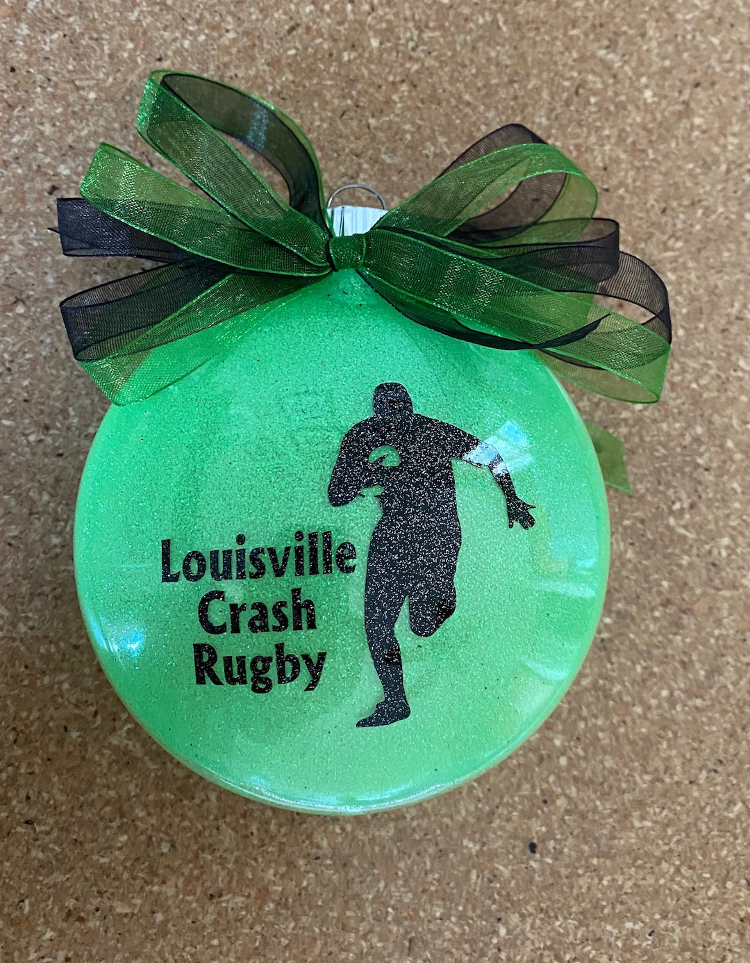 3" Personalized Rugby Player/rugby Team/boy Rugby Player Glitter Disc ...