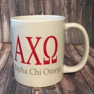 Alpha Chi Omega Coffee Mug 3 Different Sizes Available Officially ...