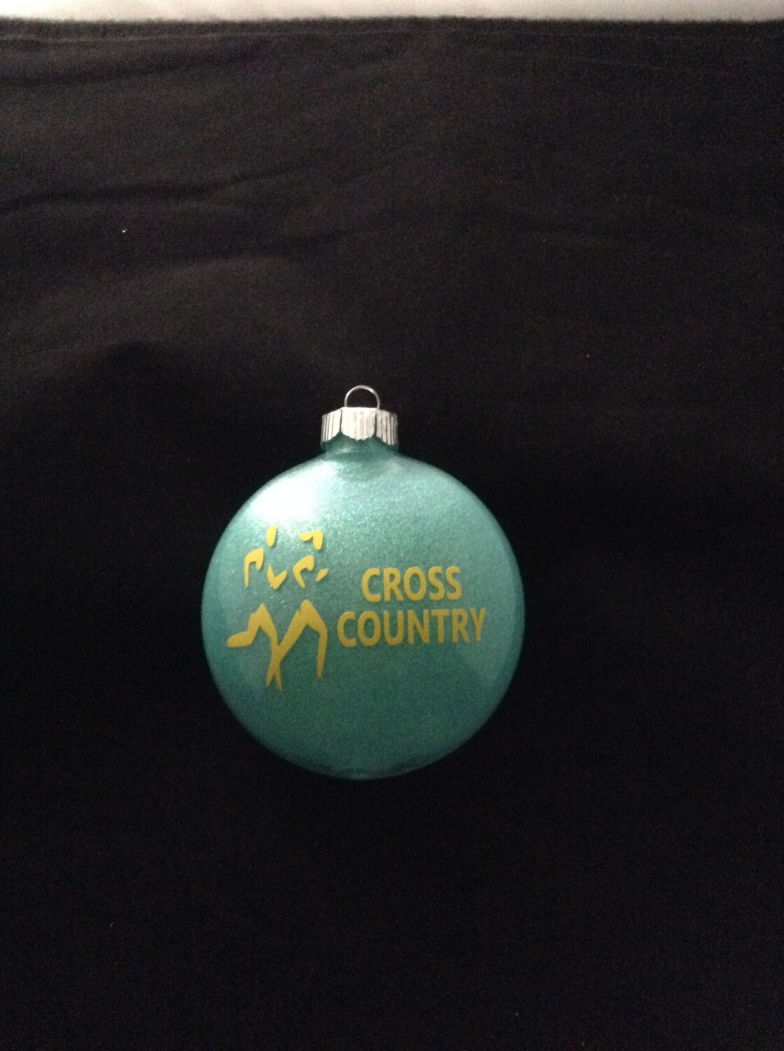 4" Personalized Cross Country/runners Glitter Christmas Ornament - Etsy
