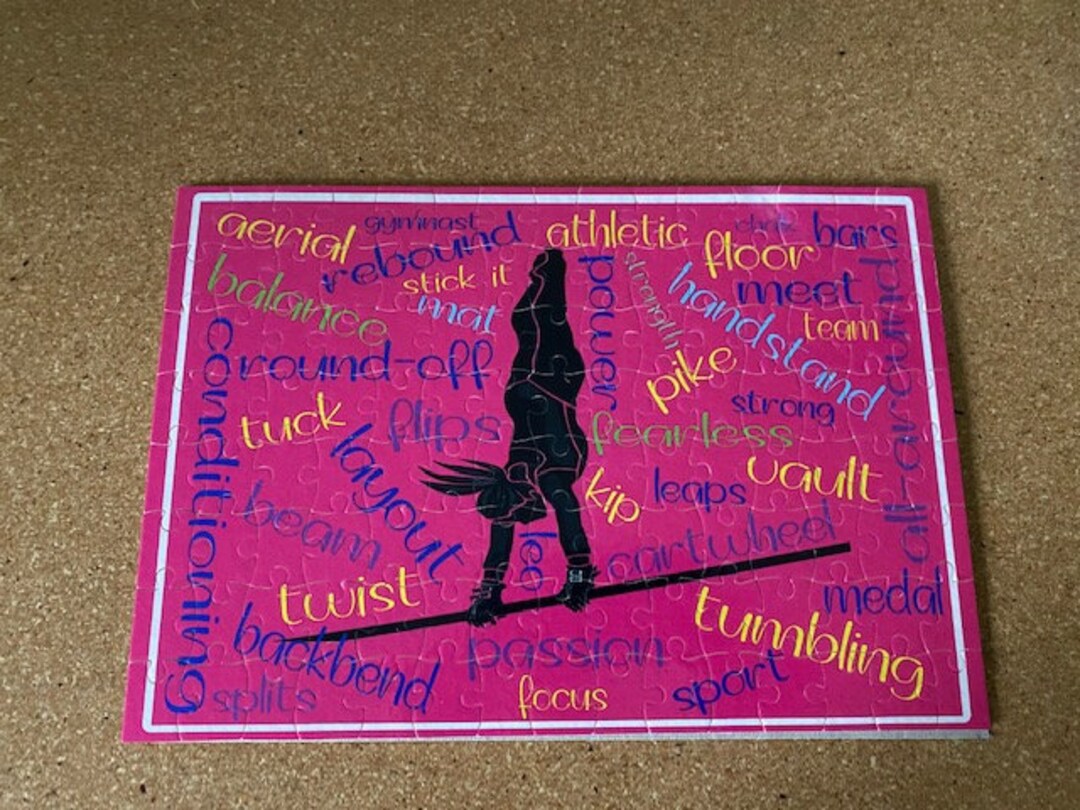 Personalized Gymnastics/gymnast Puzzle 8x11.5" 120 Pieces - Etsy