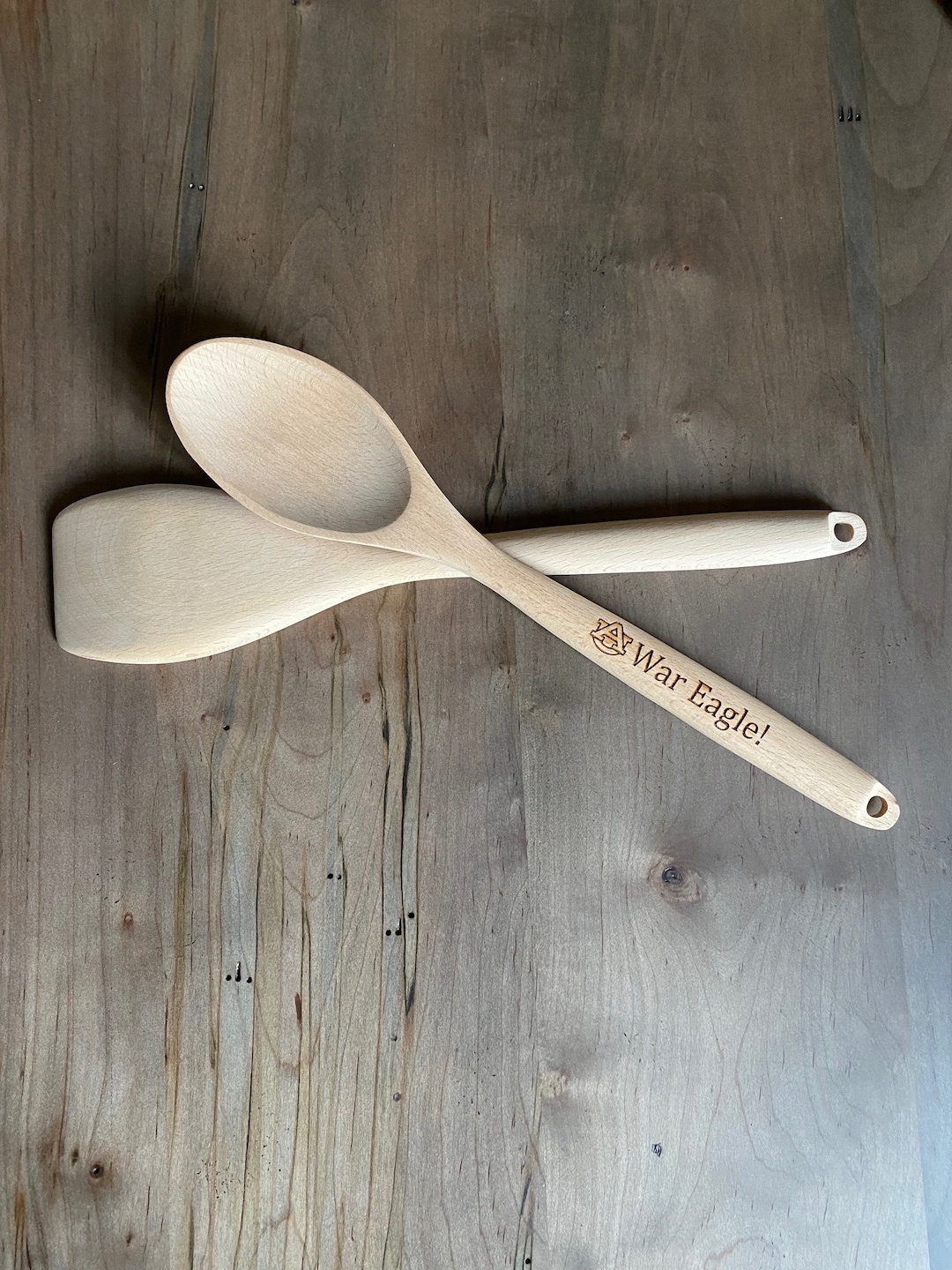 Auburn University War Eagle Laser Engraved Wooden Spoon/auburn Laser ...