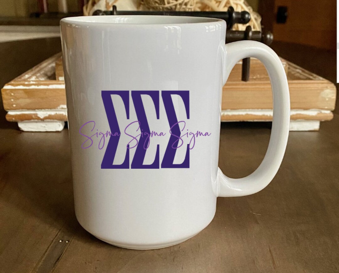 Sigma Sigma Sigma Sorority Personalized Coffee Mug/tri Sigma Coffee Mug ...