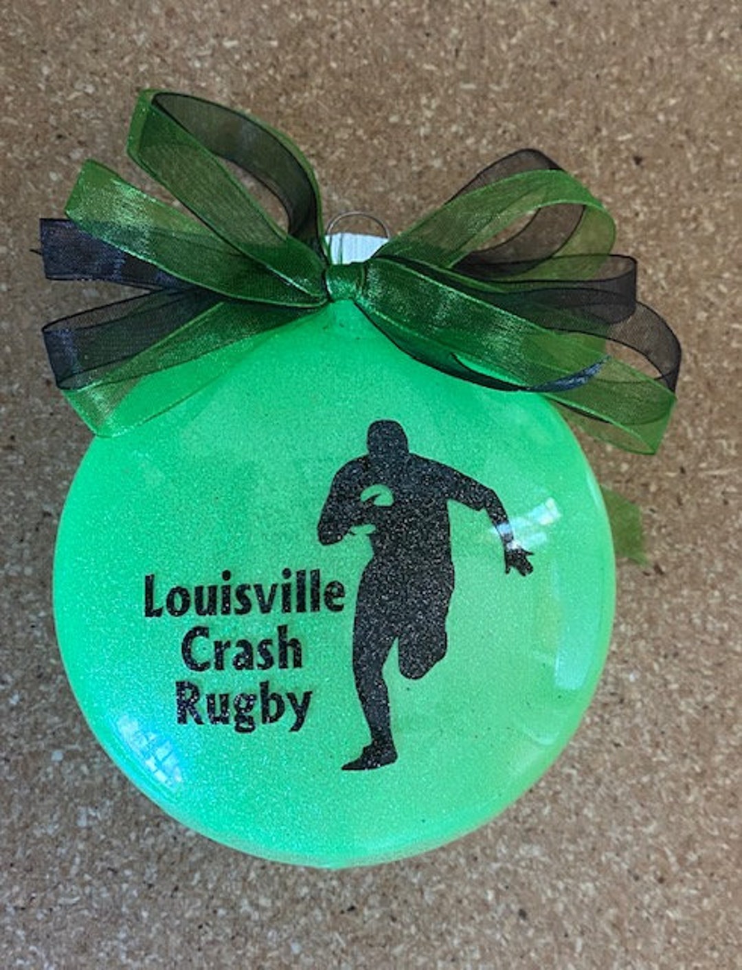 4" Personalized Rugby Player/rugby Team/boy Rugby Player Glitter Disc ...