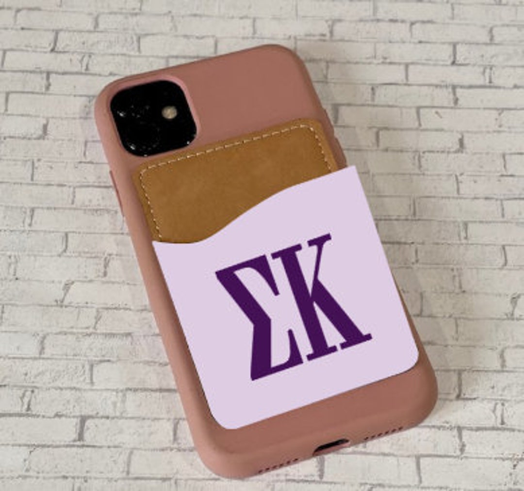 Sigma Kappa Cell Phone Card Caddy/holder - Etsy