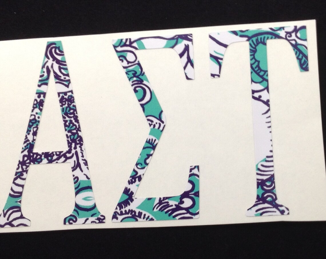 Alpha Sigma Tau Pattern Vinyl Sorority Decal 2x4" - Etsy