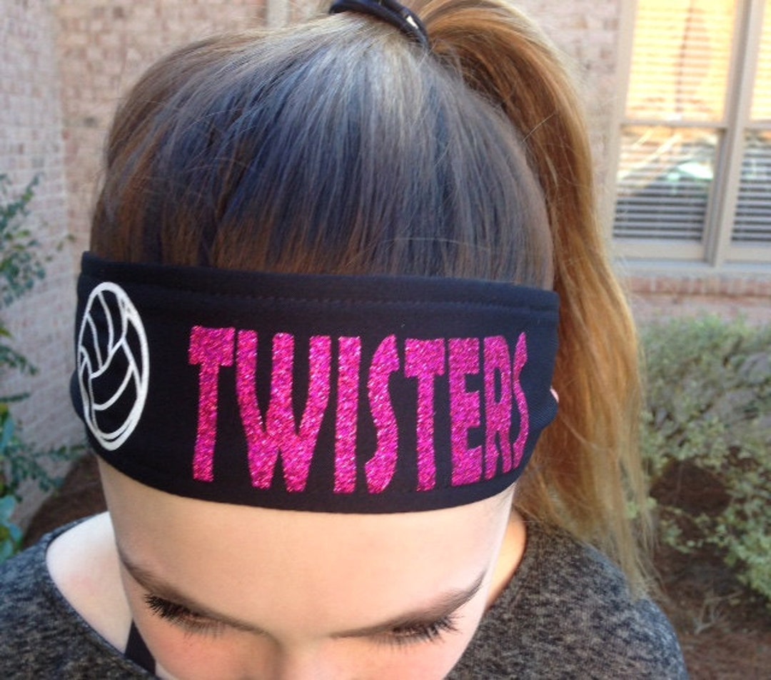 Personalized Volleyball Tieback Moisture Wicking Sports Headband 2.5 ...