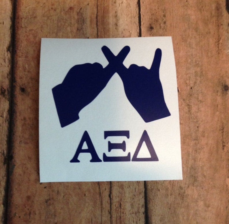 Alpha Xi Delta Sorority Decal 2x4.5 - Etsy