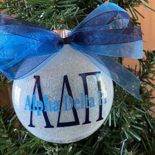 Sorority Alpha Delta Pi Wooden Ornament Sisters Ornament - Etsy