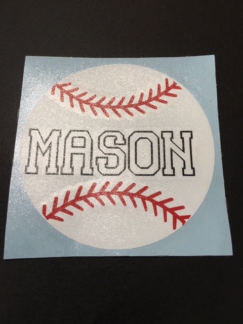 Personalized Baseball Decal/baseball Player Decal/baseball - Etsy