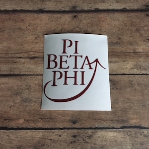 Pi Beta Phi Arrow Sorority Decal 3x3" Laptop/car/suv/mirror/tumbler ...