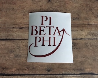 Pi Beta Phi Sorority Decal 3x3 | Etsy