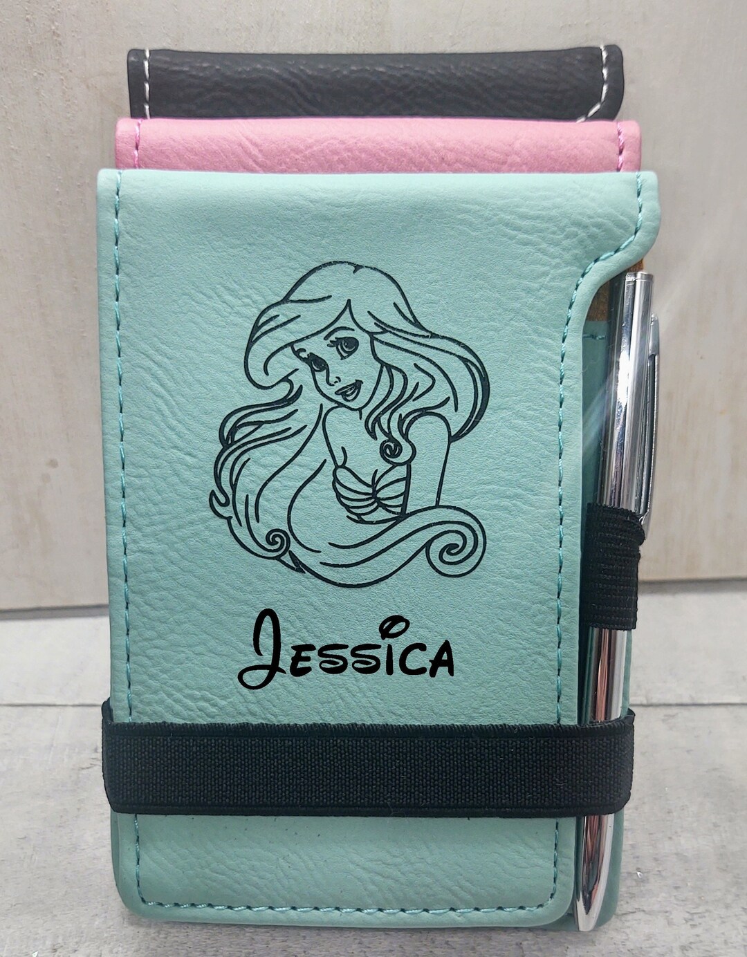 Personalized Princess Ariel Little Mermaid Pen Autograph Book Notepad ...