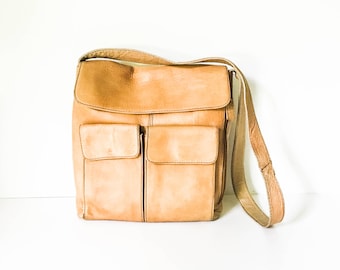 Distressed leather bag | Etsy