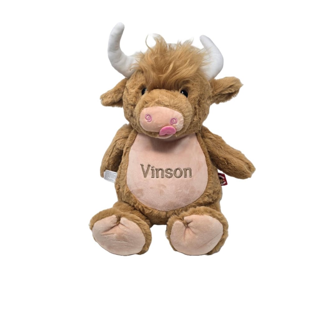 Personalized Plush Animal, Embroidered Stuffed Buddy, Soft and Cuddly ...