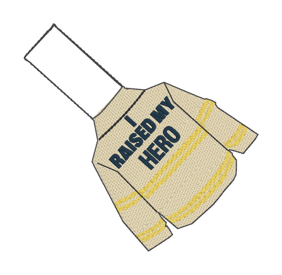 Firefighter Snap Tab Embroidery File, Instant Download, Bunker Gear ...