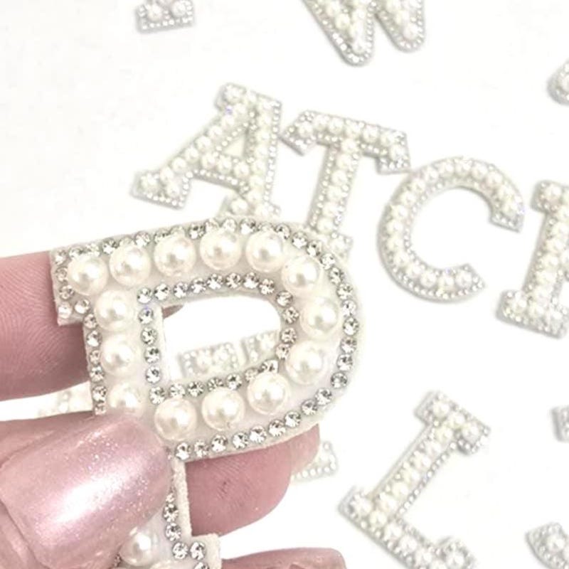 Pearl Iron on Letters - Etsy