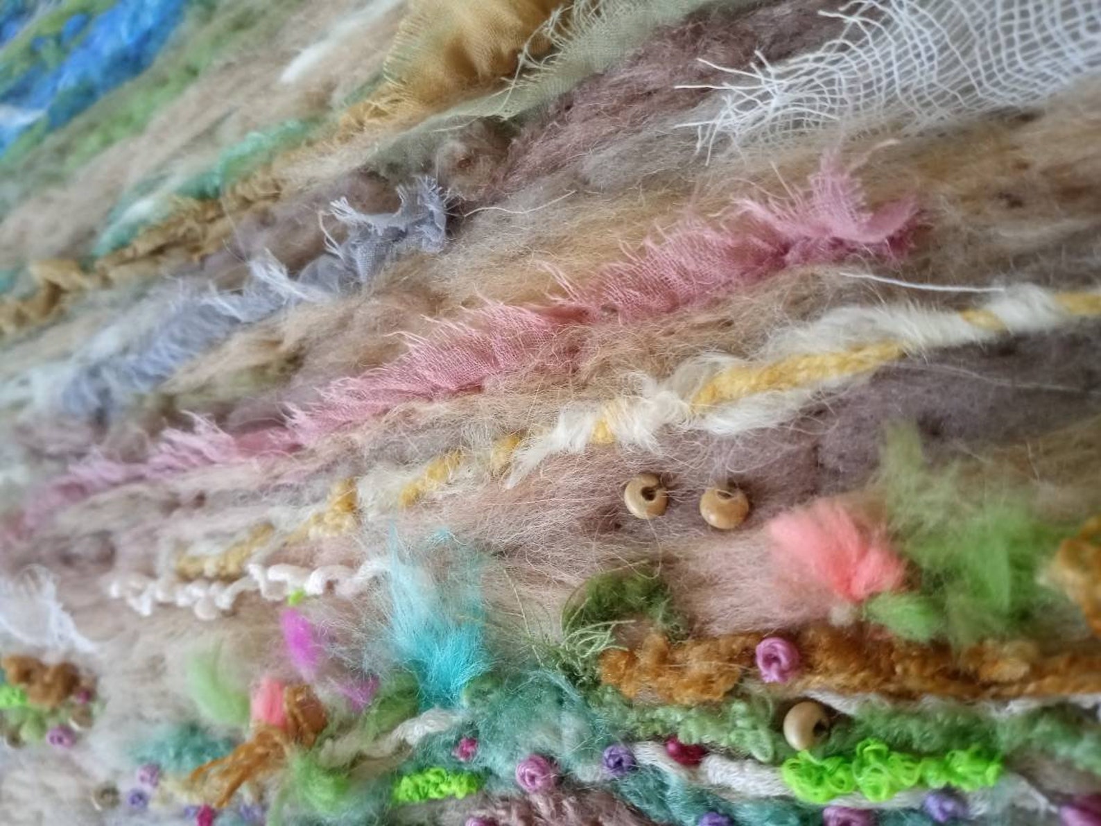 By the Sea Wool Painting Abstract Landscape Felt Painting | Etsy