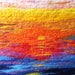 ROMANTIC SUNSET, Felt Wall Art, Needle Felted Sunset Wool Painting ...