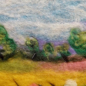 Colorful Valley, Landscape Abstract Wool Painting, Wool Picture. - Etsy