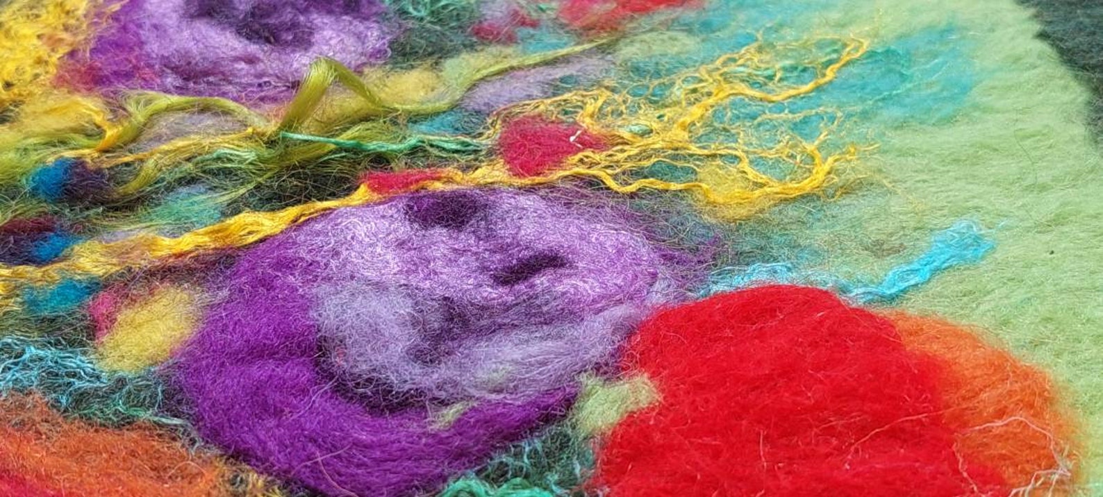 Red Sky Landscape Needle Felted Wool Art Abstract Nature - Etsy