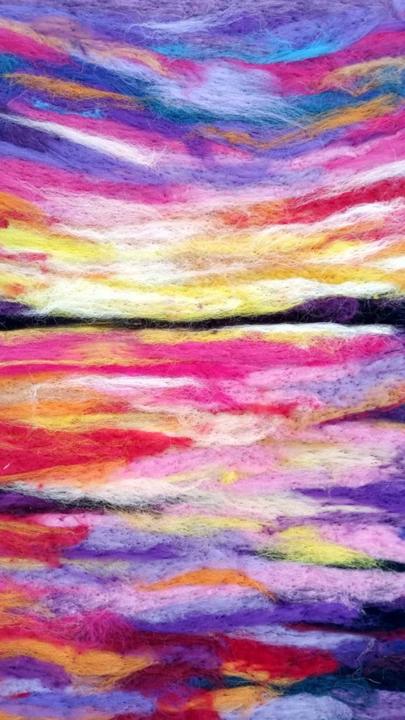 Sunset Wool Painting Needle Felted Sunset Felt Painting Felt - Etsy