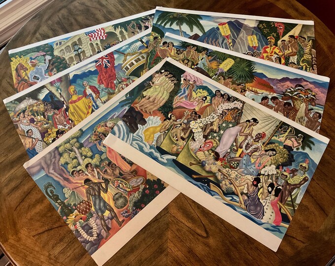 Vintage Eugene Savage Matson Hawaii Cruise Menu Covers (unused ...