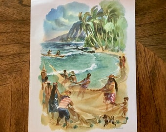 Vintage Louis Macouillard Matson Lines "tahiti" Menu Cover - Made in ...