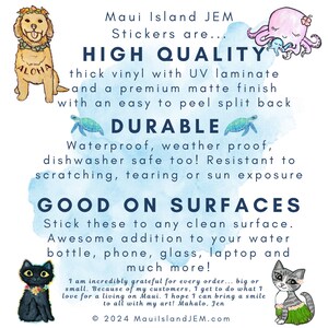 Sea Turtles Sticker | Maui Matte Vinyl Sticker | 3 Sea Turtle ...