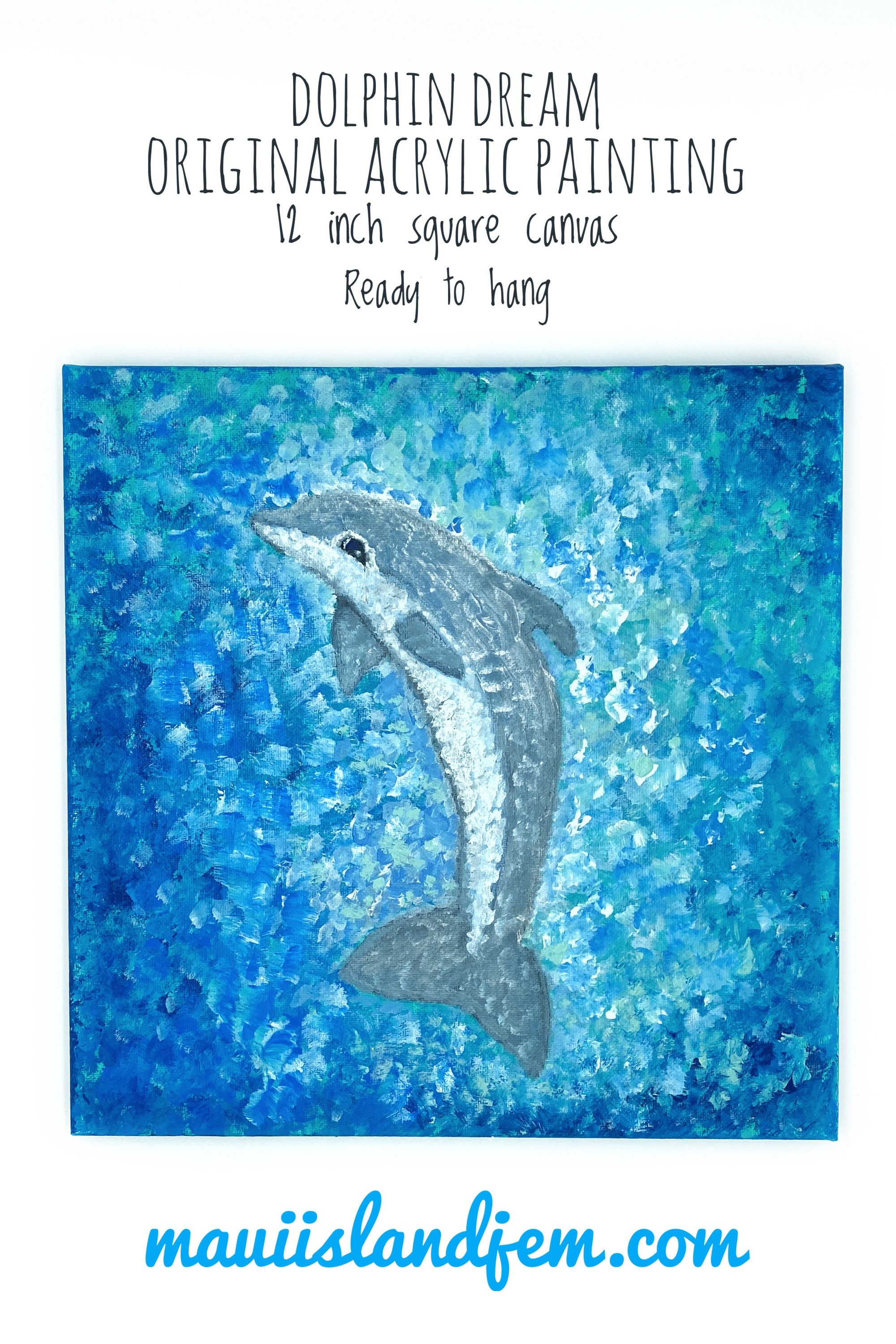 Acrylic Dolphin Painting