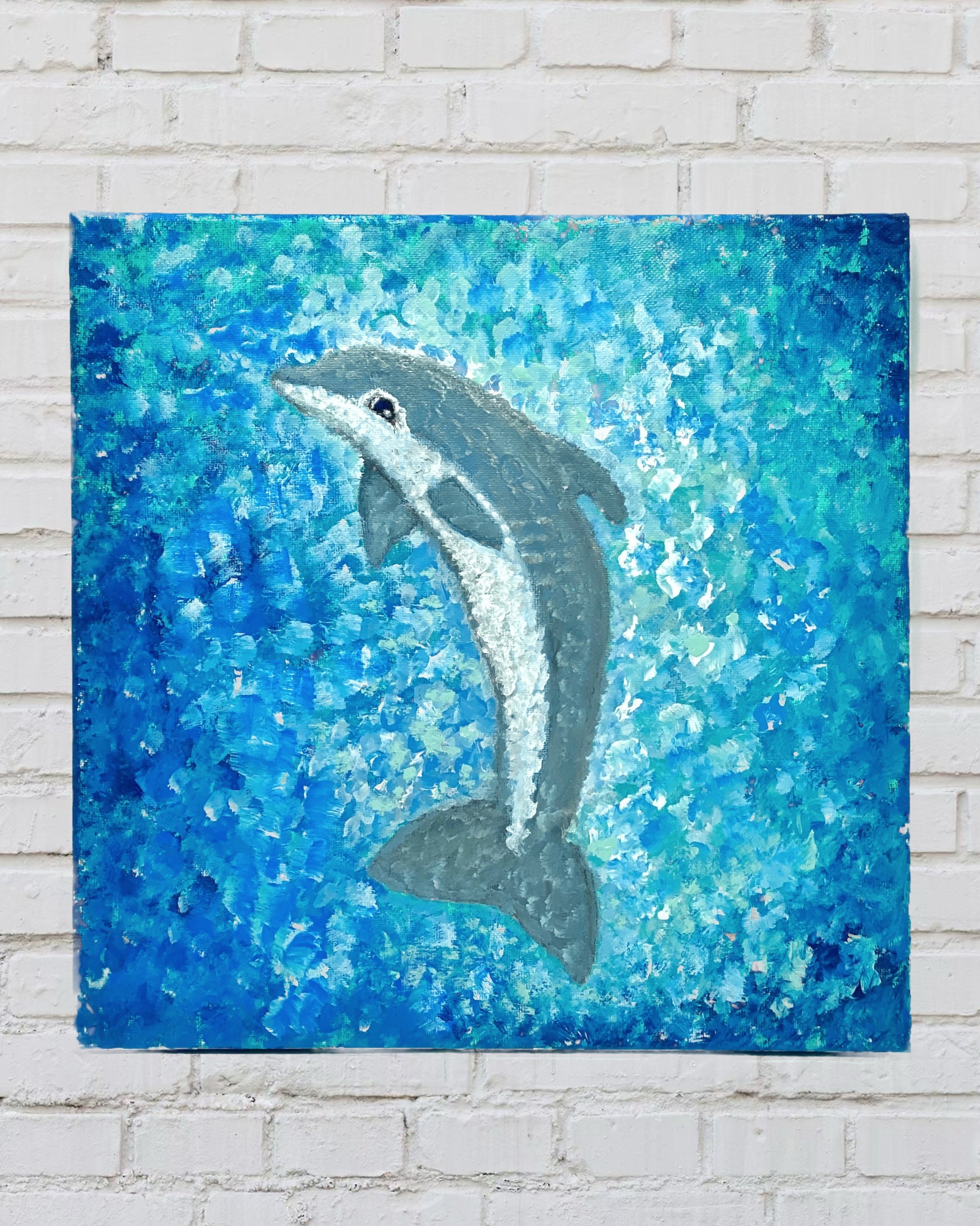 Acrylic Dolphin Painting