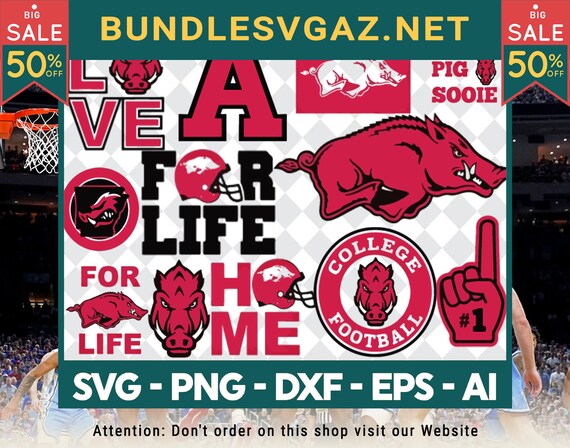 Arkansas-razorbacks Svg Football Svg Cricut Cutting File - Etsy