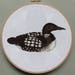 Portrait of a Loon Cross Stitch Pattern PDF | Etsy